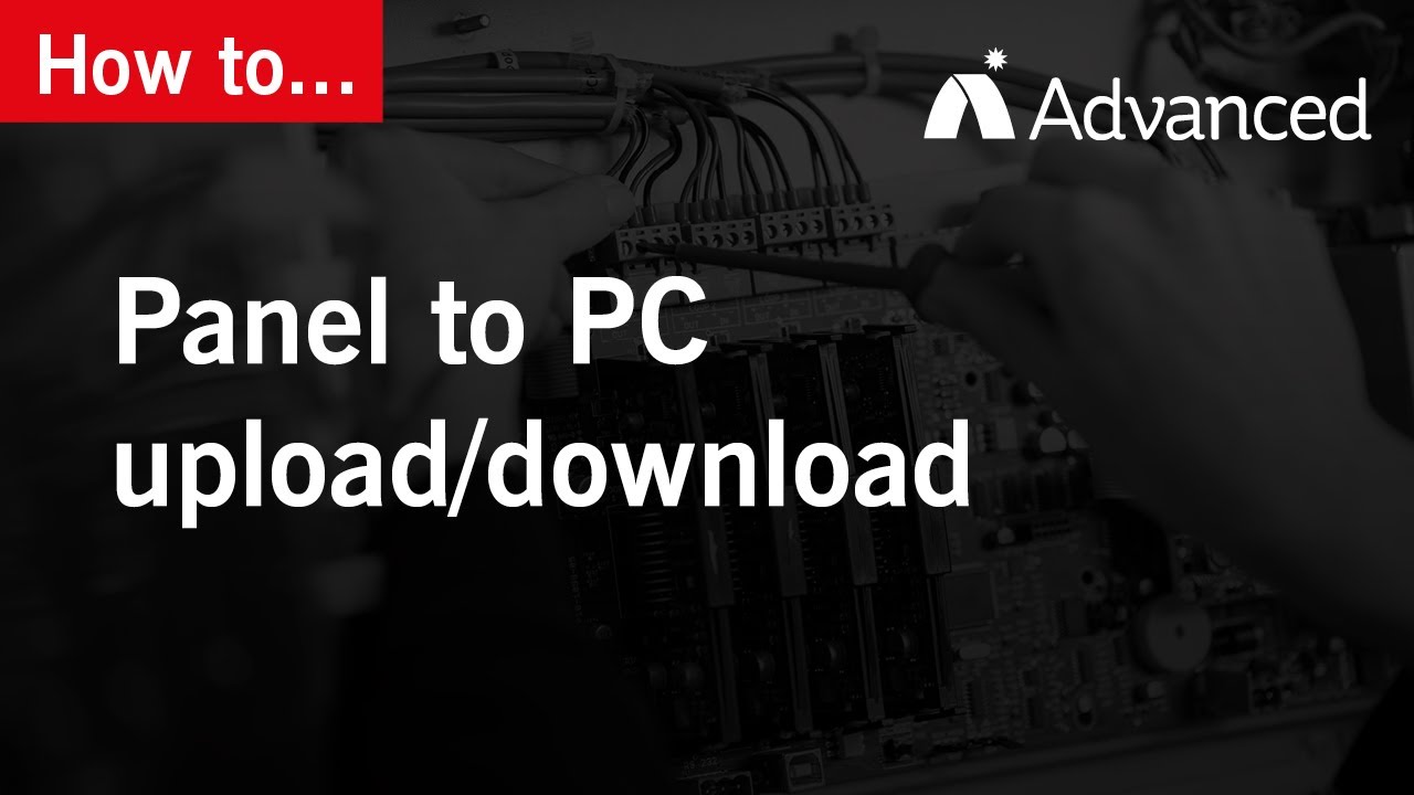 How to: Use the panel/PC upload/download function