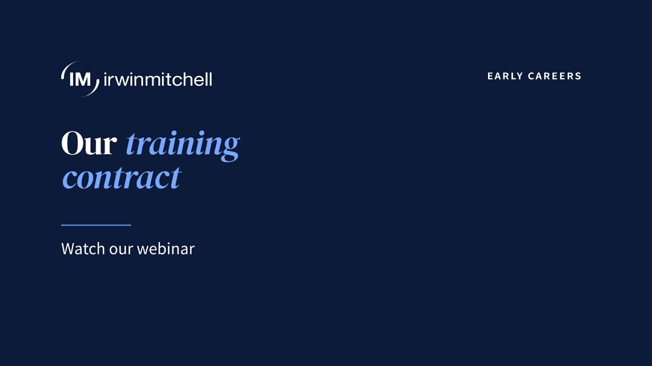 Our Training Contract - Webinar