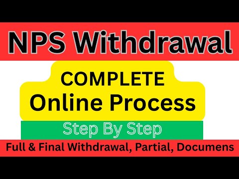 NPS Withdrawal Process 2025 | How to Withdraw Money from NPS | Step-by-Step | NPS Full Withdrawal