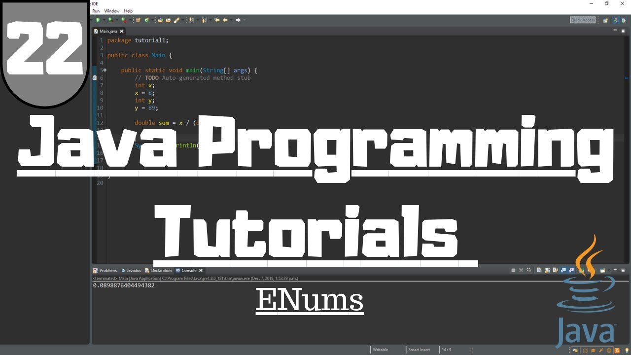 Java Tutorial for Beginners #22 - Enums