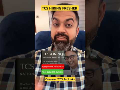 🚀TCS iON NQT | TCS Hiring Apply by June 24|42,000+ Fresher Jobs in TCS ,Jio and more #wfh 🖇️ Links👇🏼