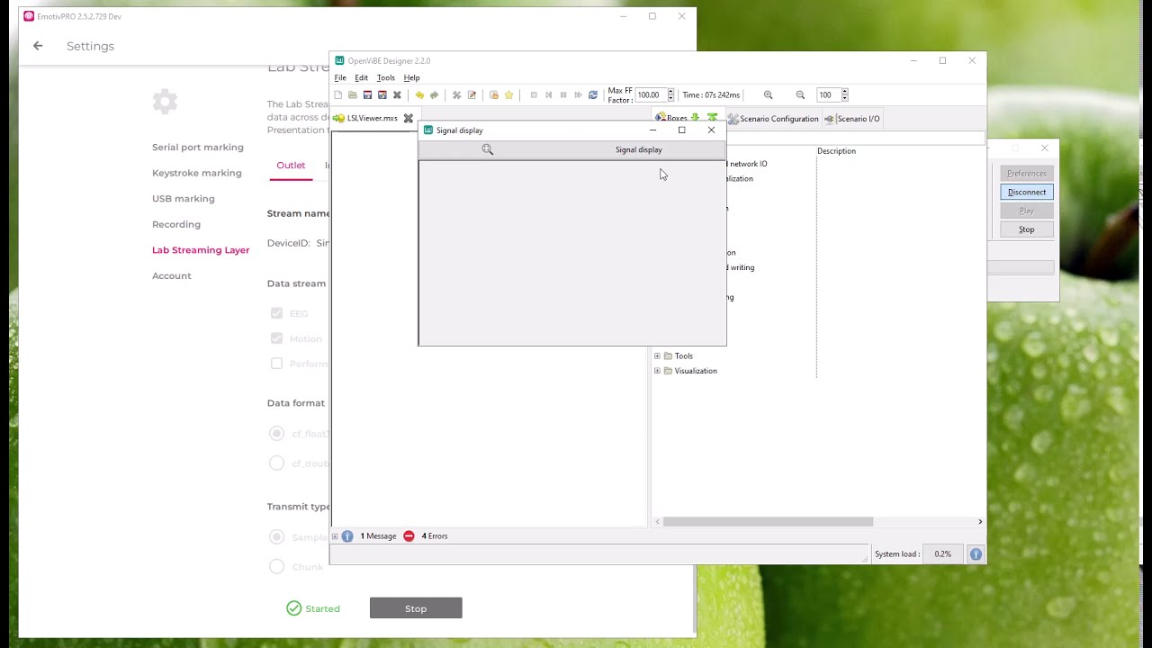 EmotivPro - LSL and OpenVibe