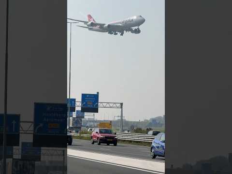 BOEING 747-8R7F CARGOLUX (MIAMI TO AMSTERDAM) LANDING SCHIPHOL AIRPORT / PLANE SPOTTING / LXVCE
