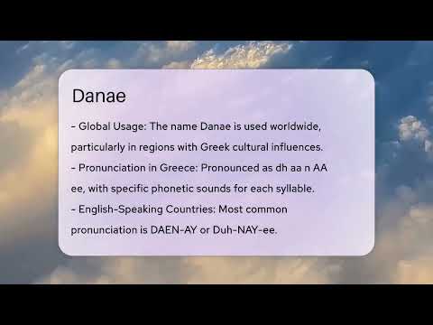 Danae - Baby Girl Name Meaning, Origin & Popularity - RandomNames.com