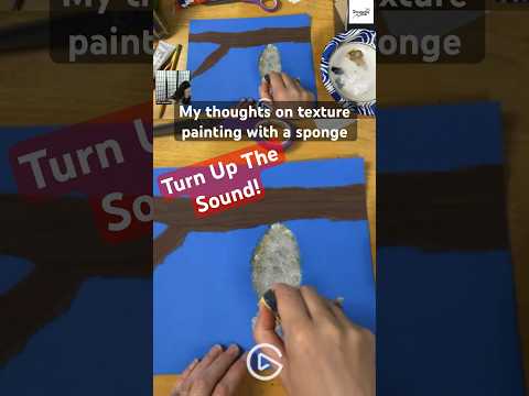 Why I Chose a Sponge for Soft Texture in Art! 🖌️✨