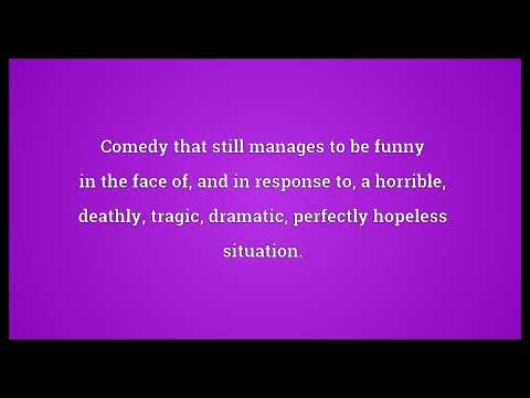 Gallows humor Meaning