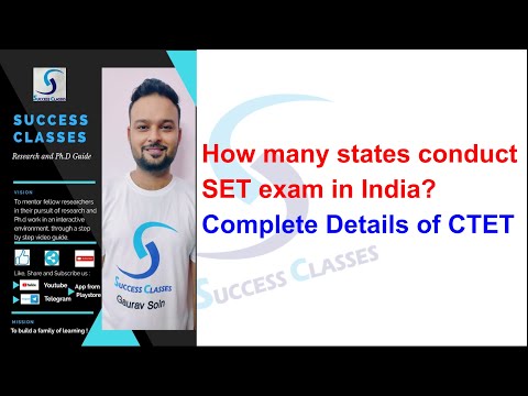 How many states conduct SET exam in India | Complete Details of CTET | Gaurav Soin