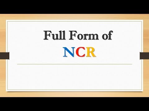 Full Form of NCR || Did You Know?