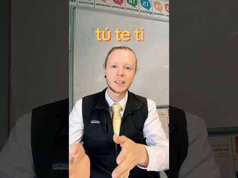 Tú tu te ti explained! 😌 #spanish #spanishclass #spanishlanguage #spanishgrammar #español #espanol