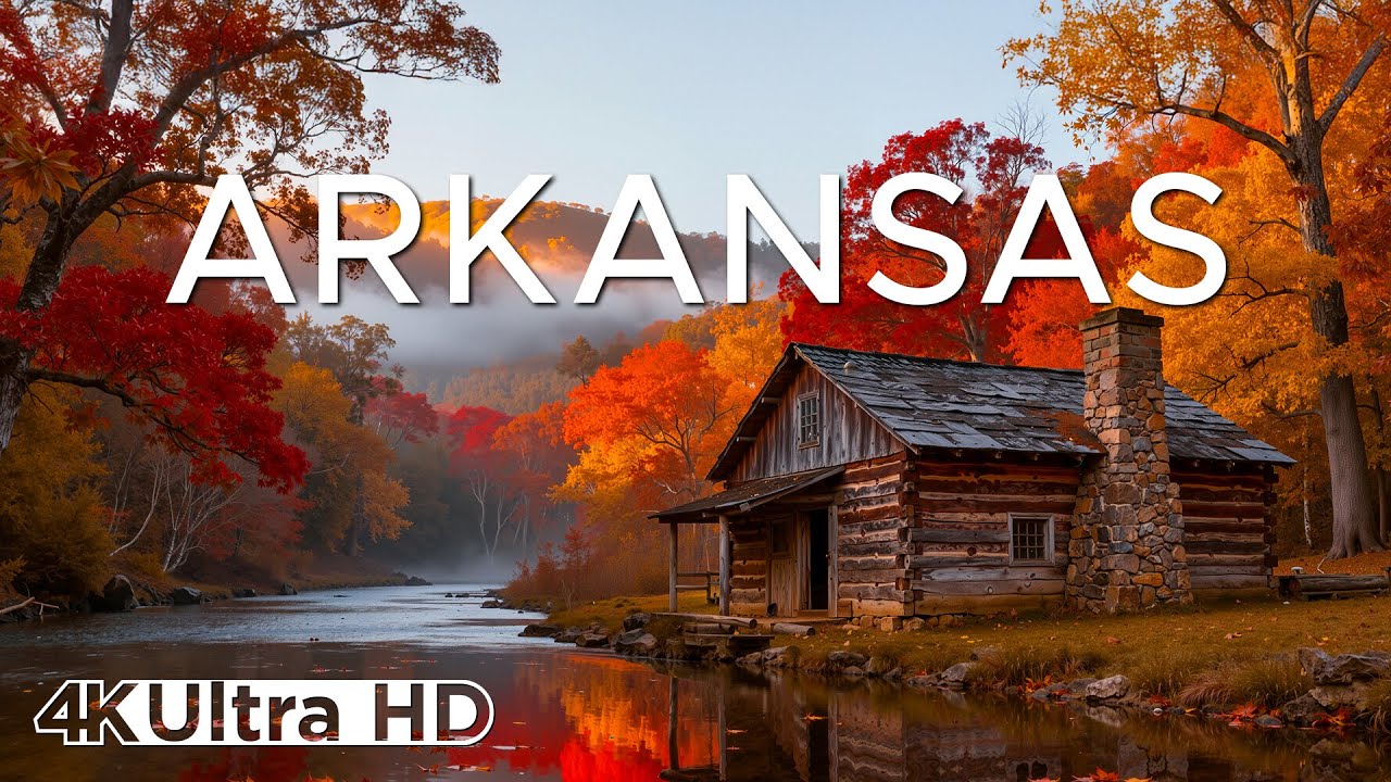 Beautiful Autumn in Arkansas 4K 🍁 | Ozark Mountains, Waterfalls & Fall Colors
