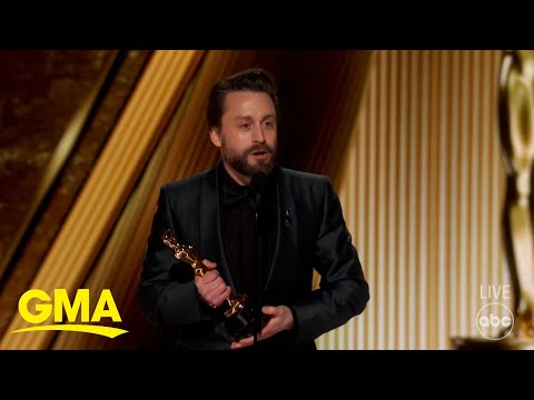 Kieran Culkin says wife owes him a 4th kid for winning an Oscar