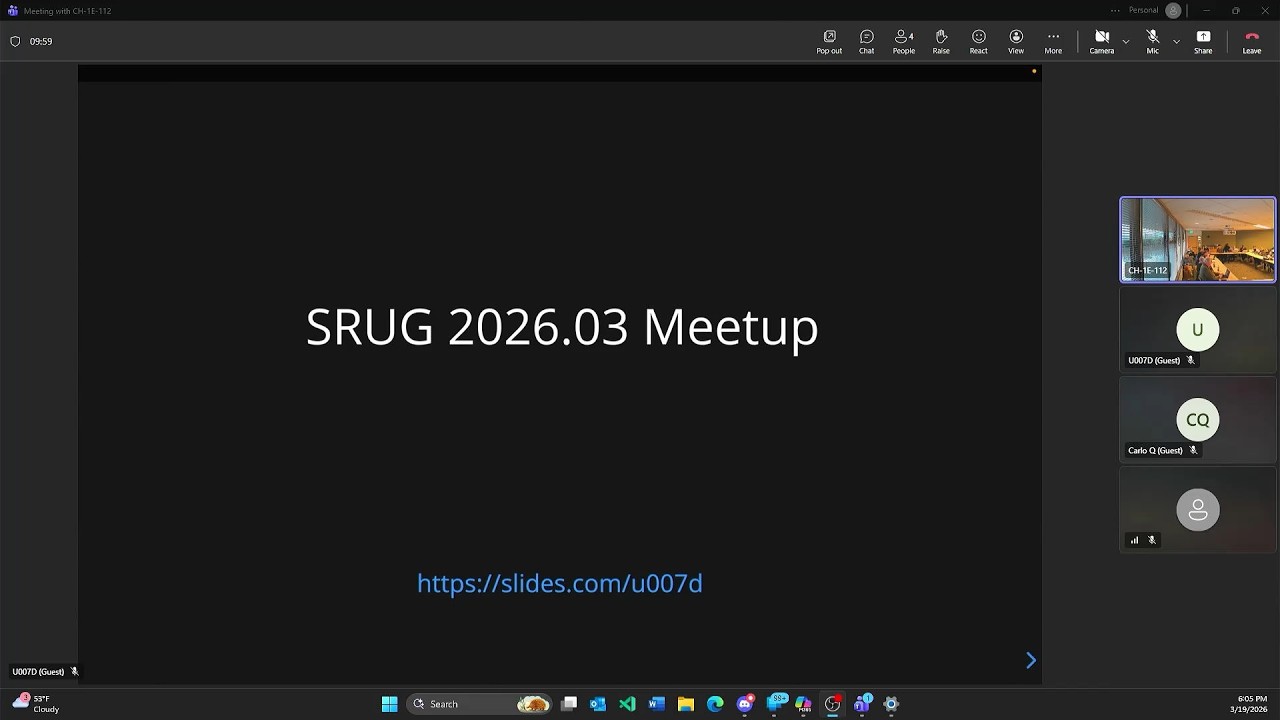 Seattle Rust User Group (SRUG) 2026 March Meeting