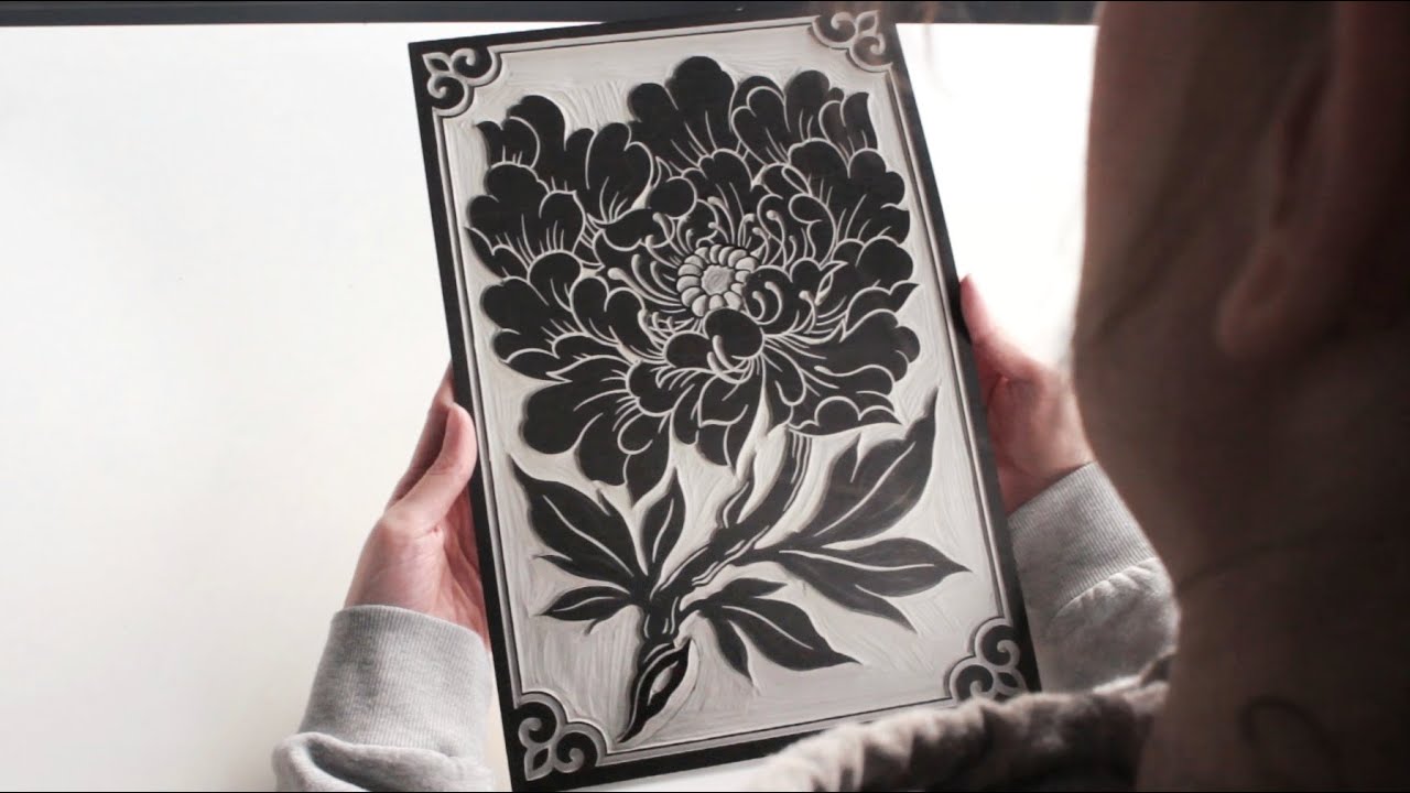 How to fix mistakes in linocut