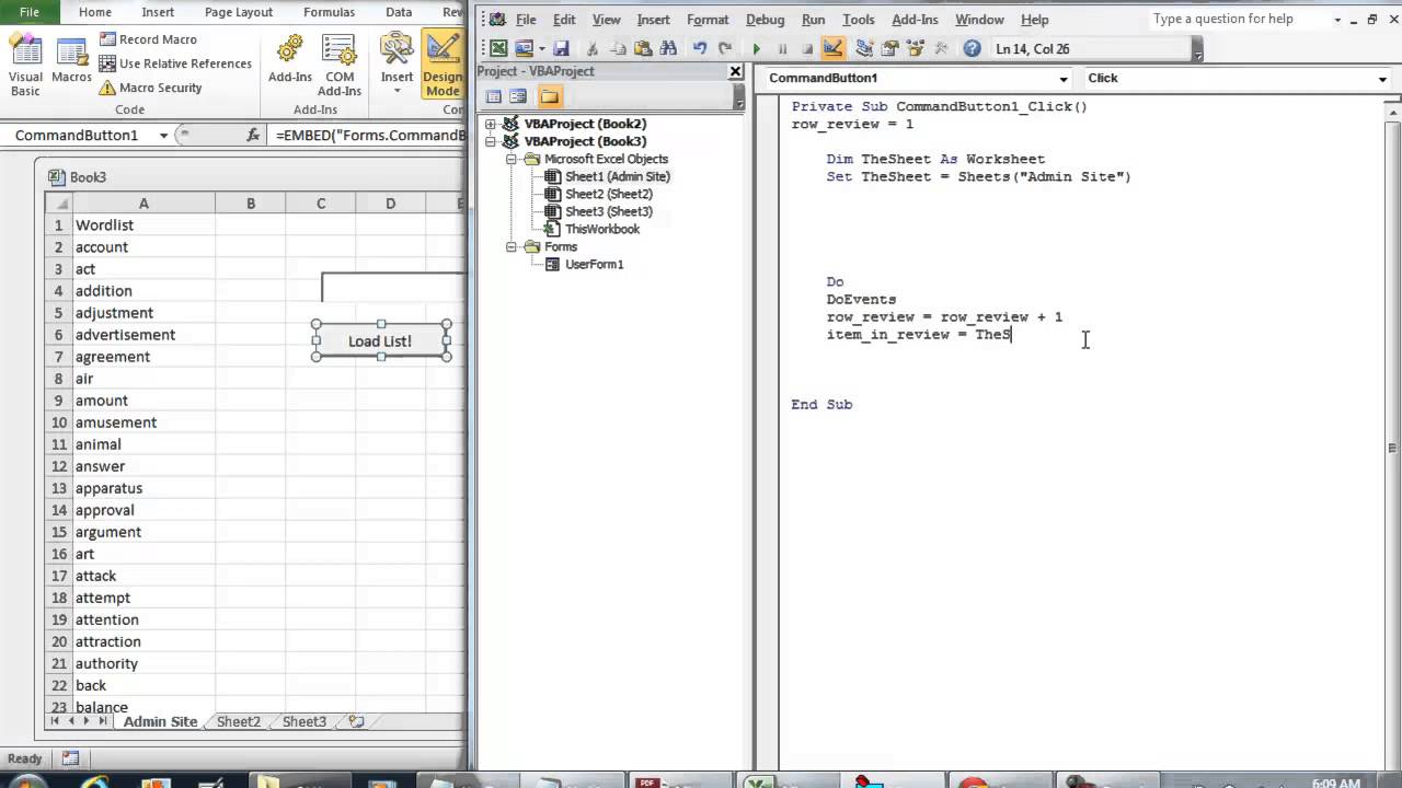 VBA Excel - Adding items to a Combo Box and List box from Range