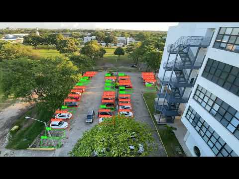 Parking Spot Detection Result (Using YoloV5) - Centro de Informática (UFPE)