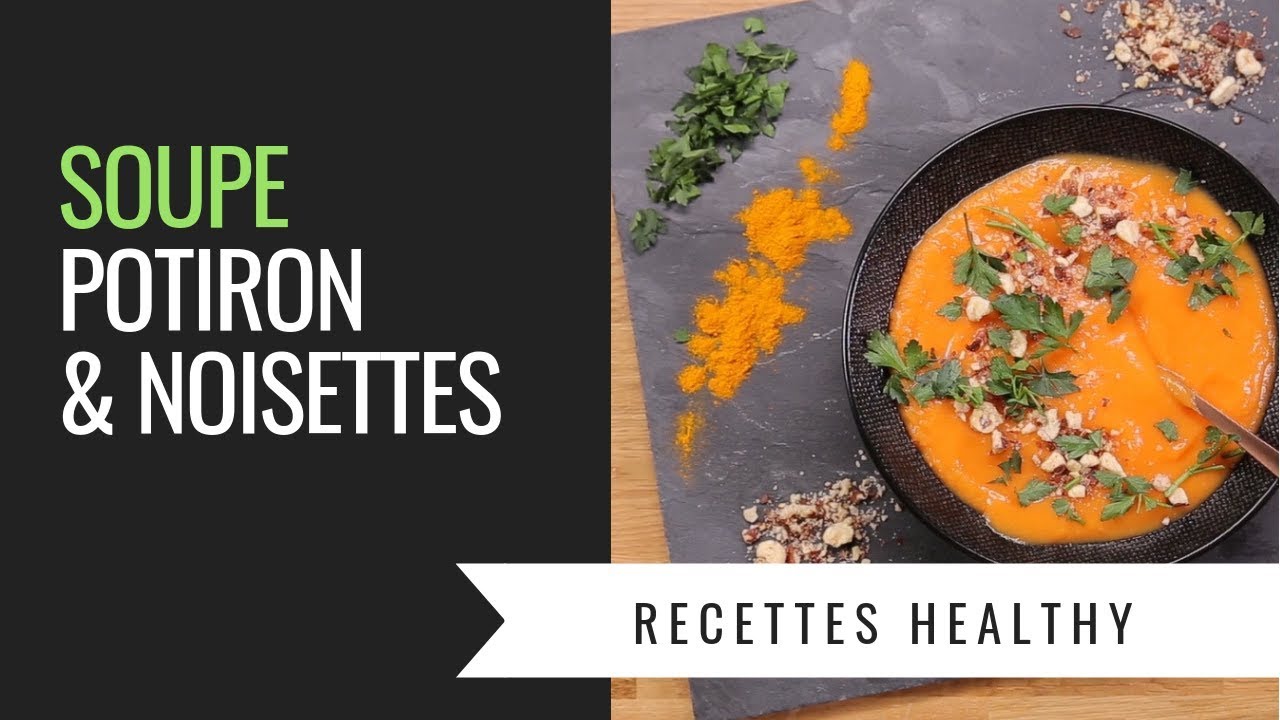 Soupe de potiron aux noisettes (Recette facile ⭐)