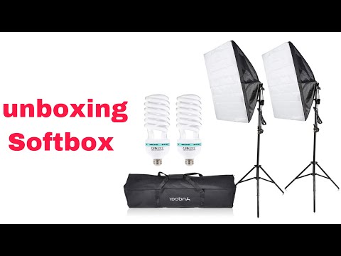 Unboxing Andoer Photography Studio Cube Umbrella Softbox Light Lighting Tent Kit Video Equipment