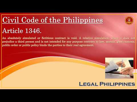 Civil Code of the Philippines, Article 1346