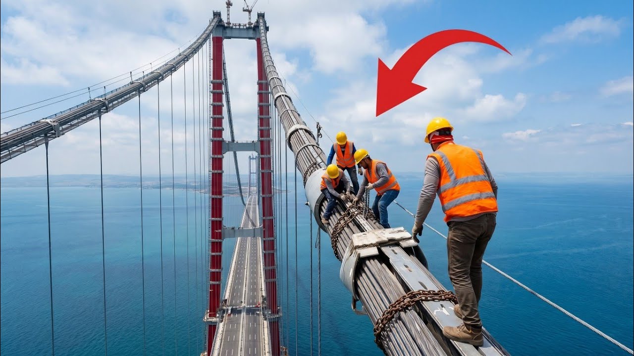 How Engineers Built the World's Longest Suspension Bridge Connecting Europe and Asia