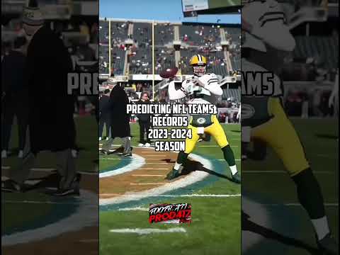 Predicting NFL teams records 2023-2024 season #sports #edit