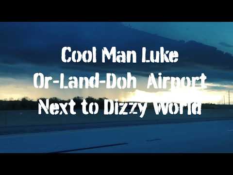 Cool Man Luke goes to the Orlando airport near Disney World.