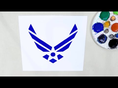 How to draw the US Air Force logo @US Air Force