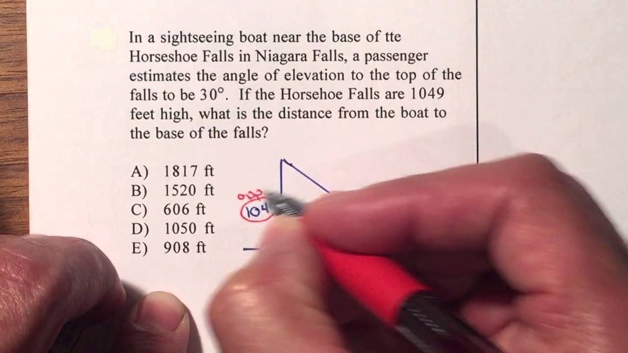 P21 Trig Unit 2 - Right Triangle Trig Word Problem