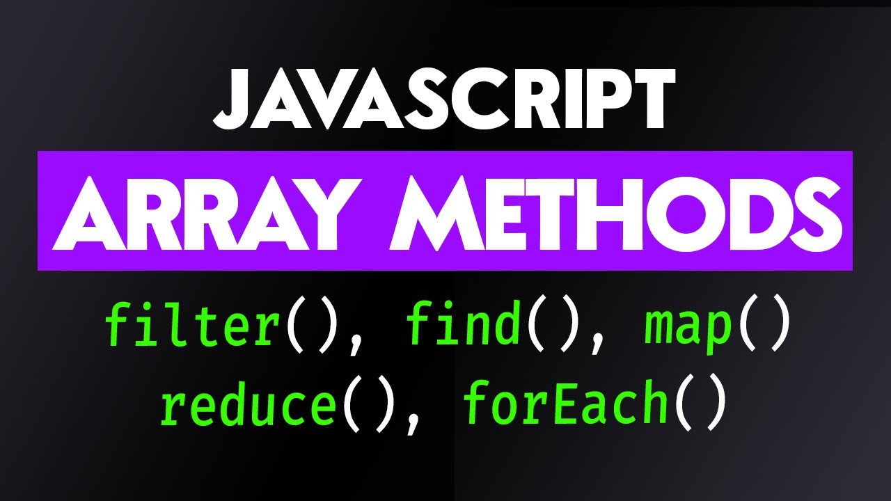 5 JavaScript Array Methods You Must Master – Map, Filter, Reduce & More