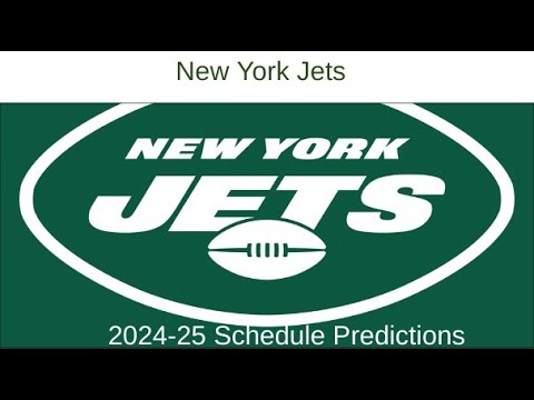 New York Jets 2024-25 Schedule Predictions!