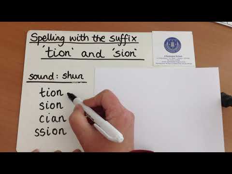 Yr4 Spelling Suffix 'tion' and 'sion'