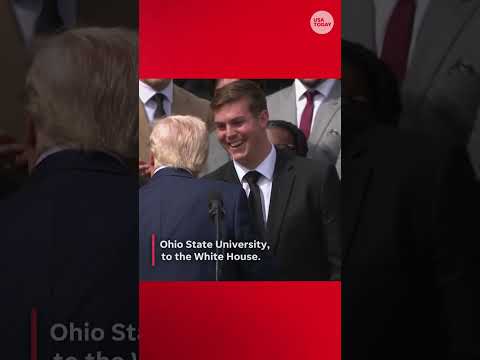 Ohio State football visits White House to celebrate national championship | USA TODAY Sports