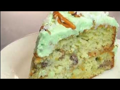 Watergate Pistachio Cake with Dream Whip Icing 1970's. Best Cake On Earth #southerncook