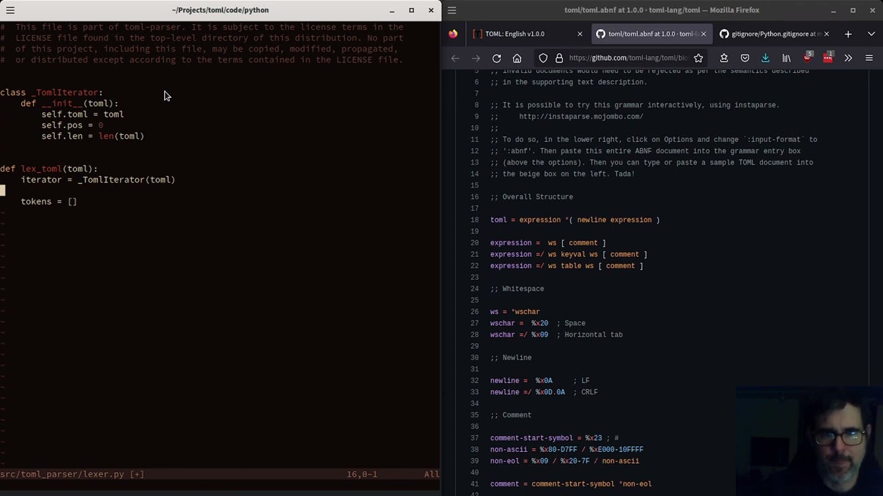 Coding a TOML parser in Python 1