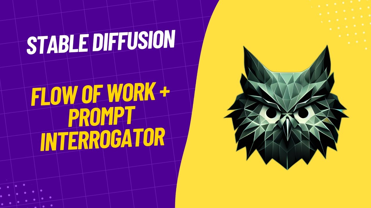 Stable Diffusion - flow of work + prompt interrogator