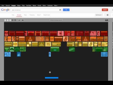 Atari Breakout Google Easter Egg - Image Breakout