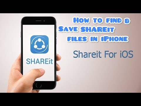 How to save files in iPhone storage | transfer media from shareit to IPhone