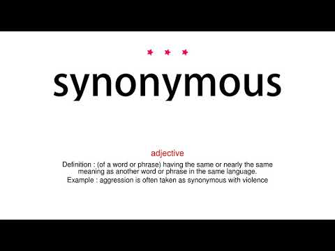 How to pronounce synonymous - Vocab Today
