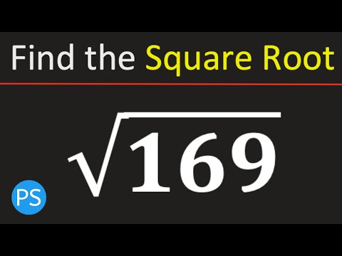 Square Root of 169 | Value of sqrt(169) | Root 169