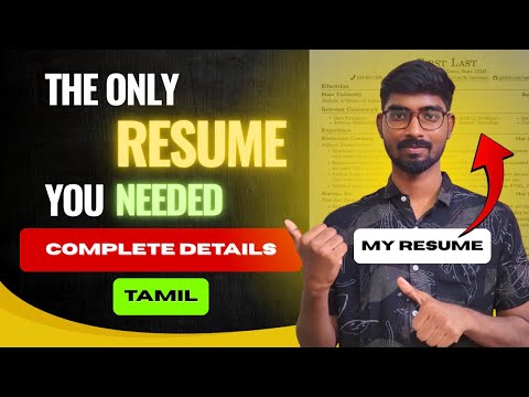 Again Don't Spend Time on Resume | ATS Friendly Resume | Tamil