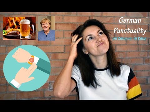 German Punctuality: on time vs. in time phrases
