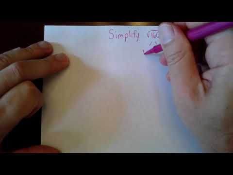 Simplifying Radicals (160) with largest square root factor