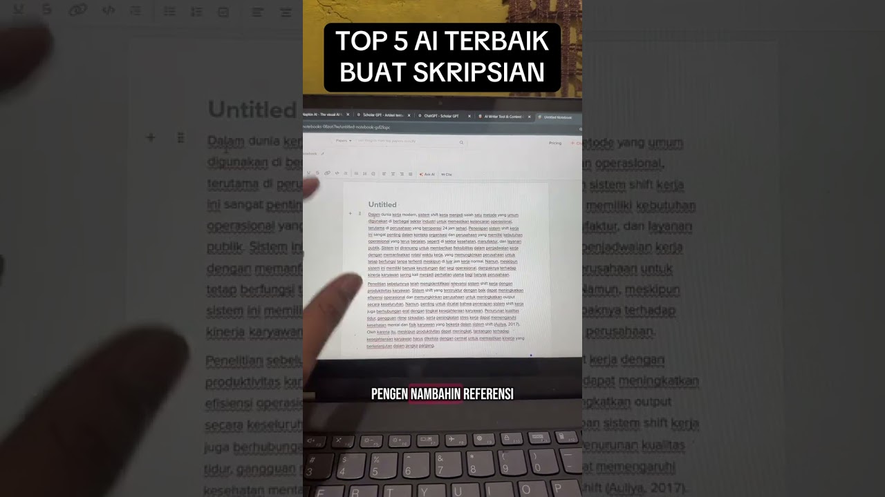 5 AI TERBAIK MENURUT GUA BUAT SKRIPSIAN! #skripsi #mahasiswa #mantrachatgpt #ai #chatgpt  #proposal