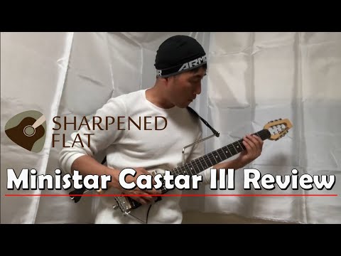 Ministar Basstar Travel Guitar Natural Finish 4 String Bass | Reverb