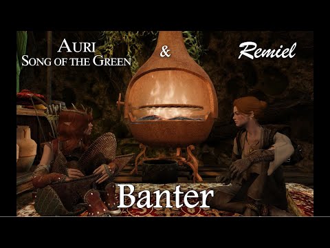 (Banter) Remiel & Auri (Song of the Green) - Skyrim Modded Followers Interactions
