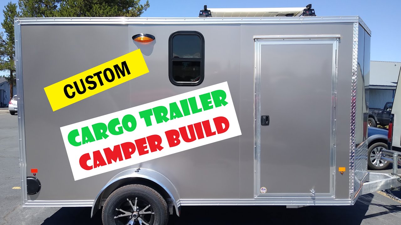 Cargo Trailer Camper Conversion. Cabin, Tiny house