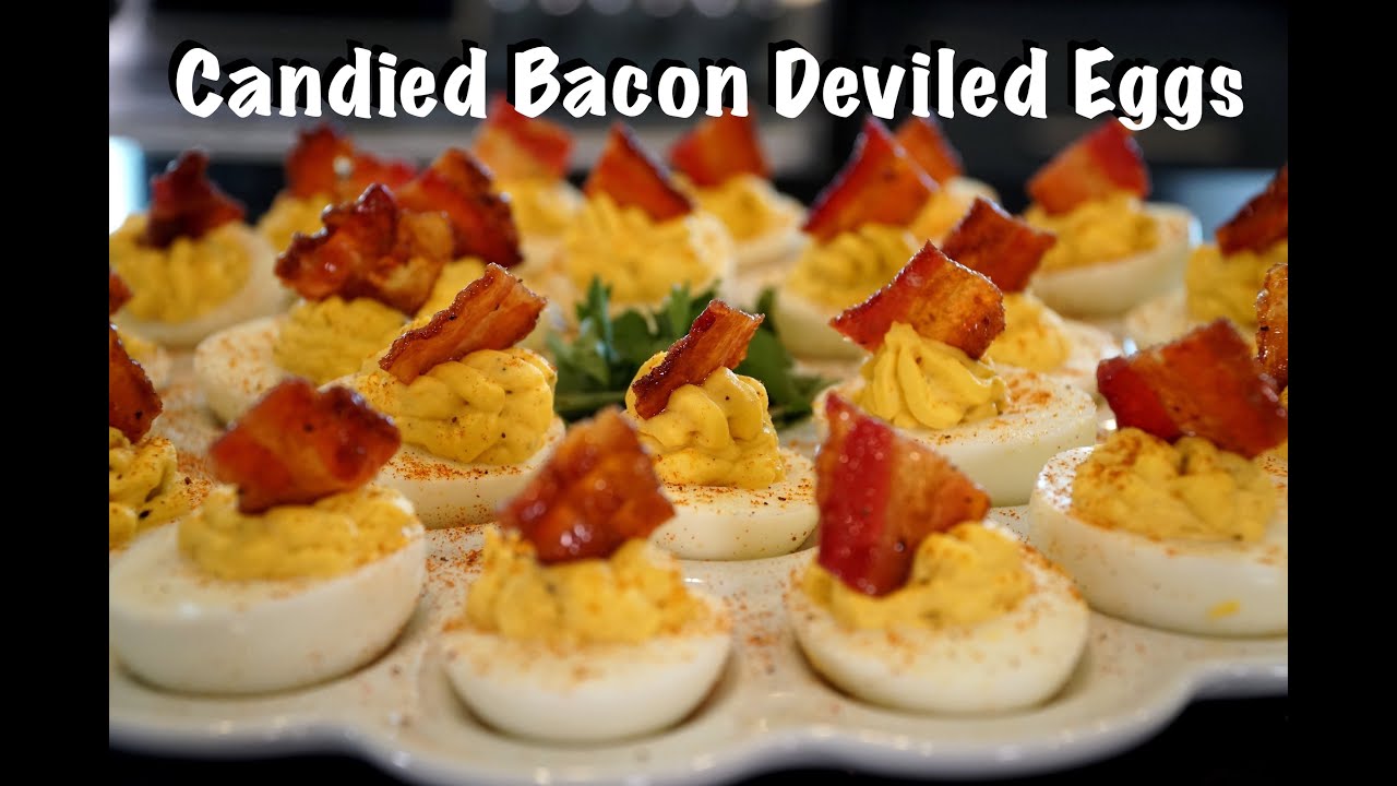 How To Make Deviled Eggs - Candied Bacon Deviled Eggs Recipe #MrMakeItHappen