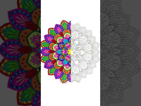 Mandala Coloring #mandala #shorts #asmr #mandalas
