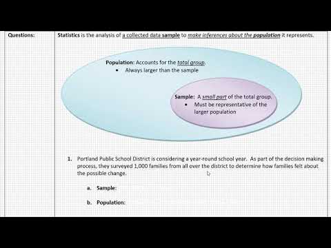 DS - Sample vs Population