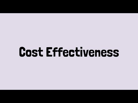 Cost Effectiveness