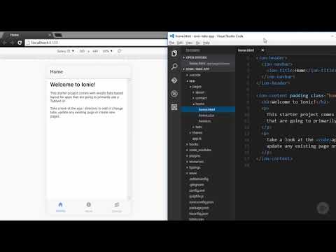 Ionic tutorials 2 8Run App with Browser